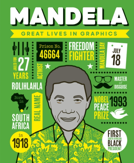 Button Books - Great Lives In Graphics: Mandela - Hardcover – Book ...
